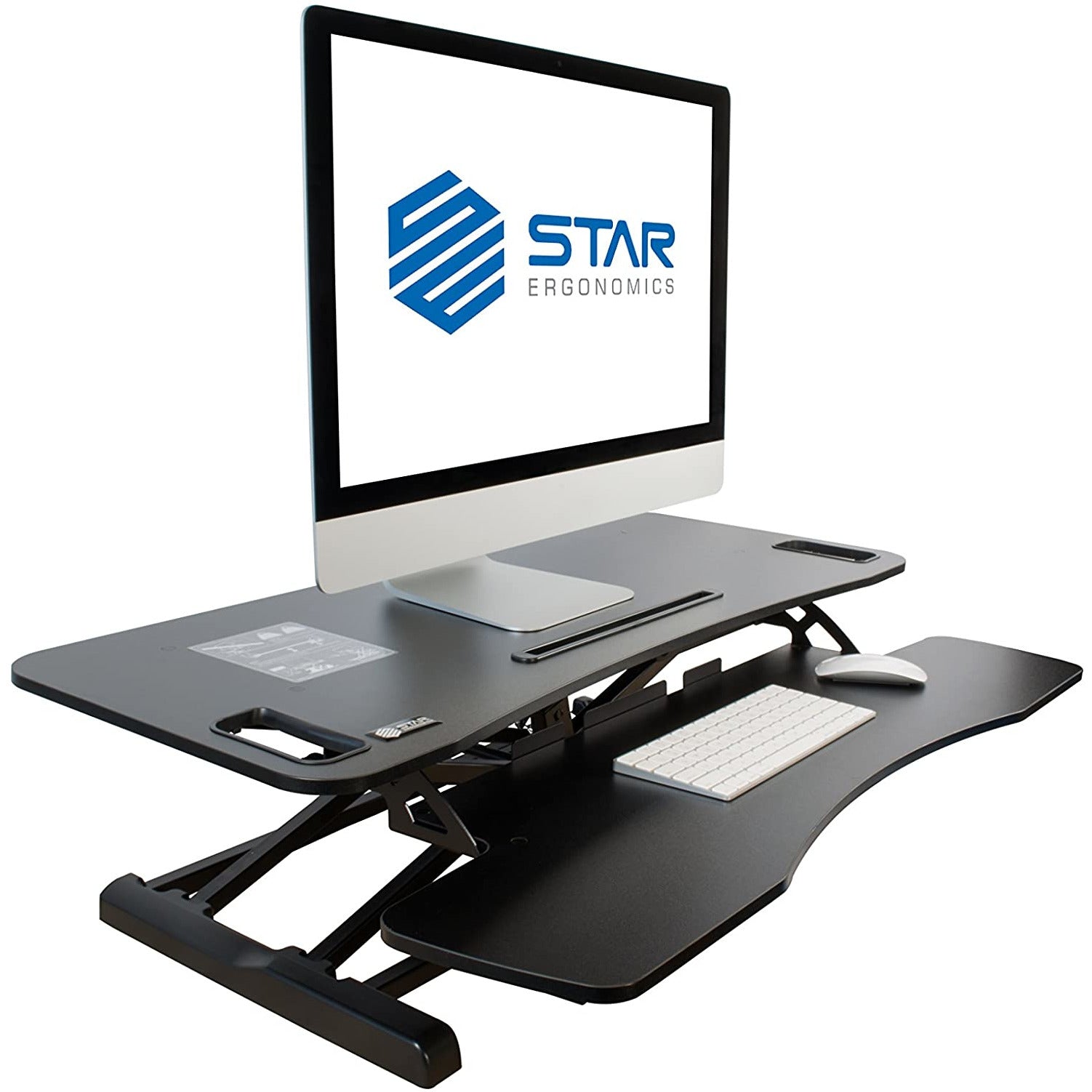 Star Ergonomics SE01M1WB Height Adjustable Sit Stand For Desktop Works